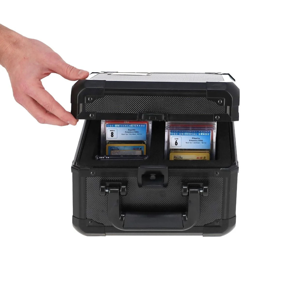 Graded Cards Locking / Latching Card Case - 2 Row Carrying Case BCW ...