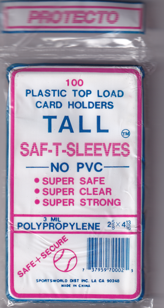 Soft Sleeves Tall Boy- 100 pack - (AKA Penny Sleeves) - Protecto ...